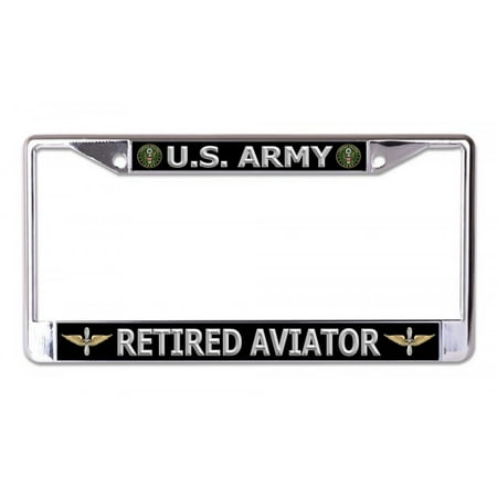 U.S. Army Retired Aviator Chrome License Plate Frame | Walmart Canada