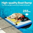SPECSTAR Inflatable Pup Plank Dog Boat Ramp, 255 lbs Capacity, for ...