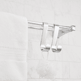 Better Homes & Gardens Chrome Over the Door Towel Hooks, 2 Pack ...