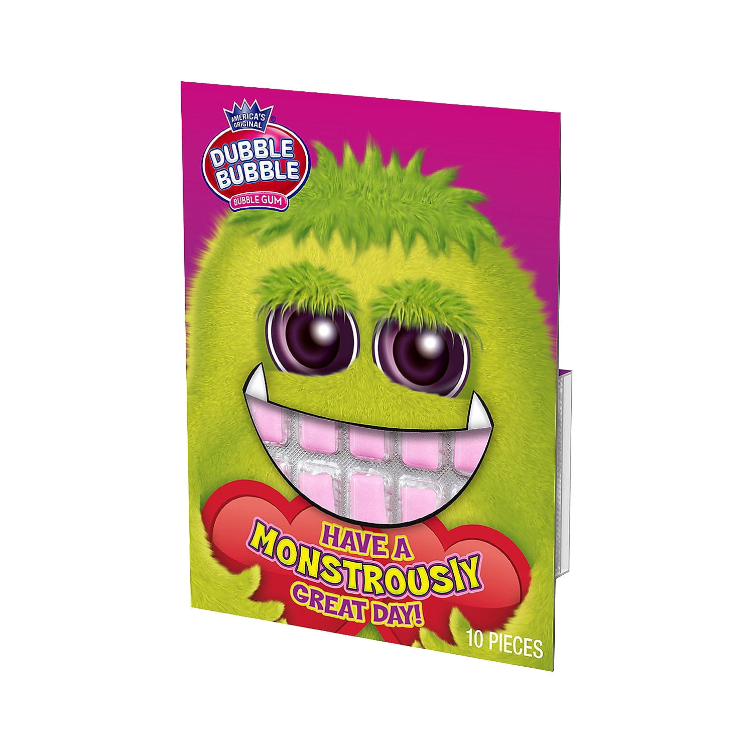 Charms® Dubble Bubble® Gum with Monster Valentine’s Day Card for 24 ...