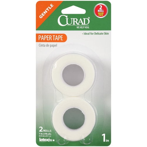 Curad Paper Tape Rolls, 1", 2ct - Walmart.com