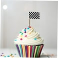 48pcs Racing Flag Toothpick Appetizers Picks Cupcake Toppers Race Car ...