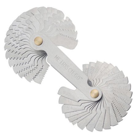 Metric Thread Gauge 52 Blades Set Screw Pitch Thread Cutting Gauge ...