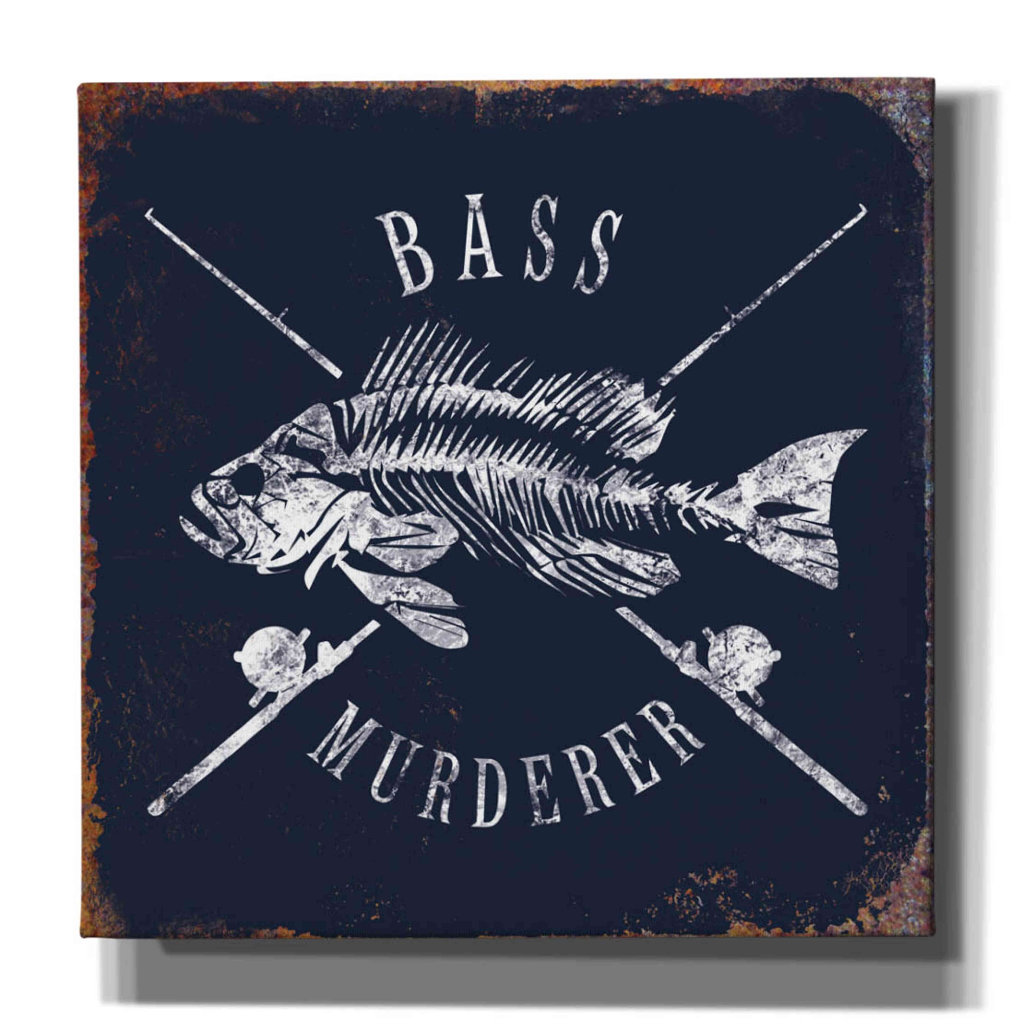 Epic Graffiti 'Bass Murderer' by JJ Brando, Canvas Wall Art, 12"x12 ...