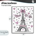Stupell Industries Ooh La La Polka Dots Eiffel Gray Framed Giclee Art ...