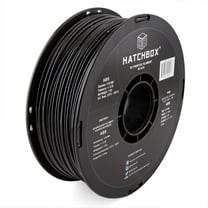 HATCHBOX PLA 3D Printer Filament, 1.75 mm, 1 kg, Black, Accuracy +/- 0. ...