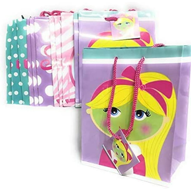 12 Small Spa Party Gift Bags - Spa Party Supplies with Rope Handles 5.5 ...