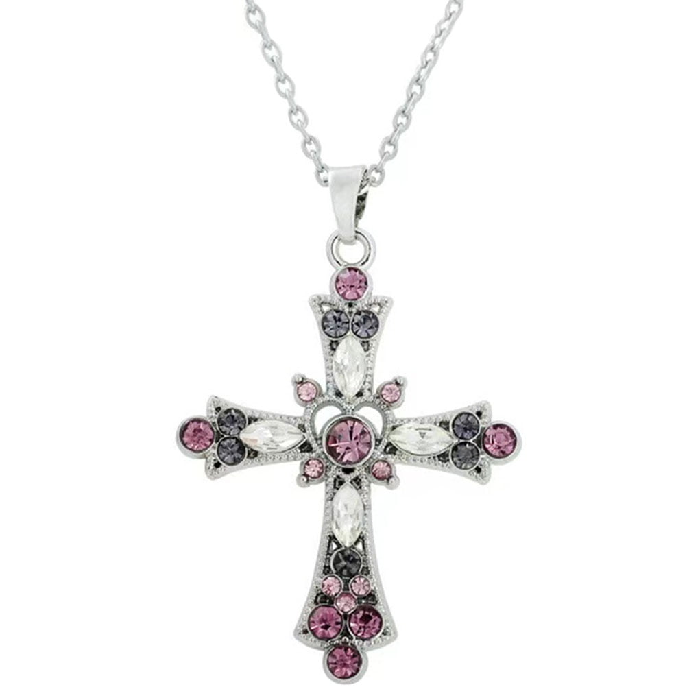 Click here for Hcyz Rhinestone Cross Necklace Cross Pendant Clavi... prices