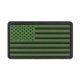 Rothco PVC US Flag Patch with Hook Back, Olive Drab/Black - Walmart.com