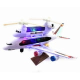 PlayWorld Police Airplane - 4D Flashing Lights - White - Walmart.com