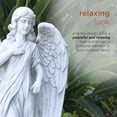 Alpine Corporation 31 inches Outdoor Angel Statue for Garden, Stone ...