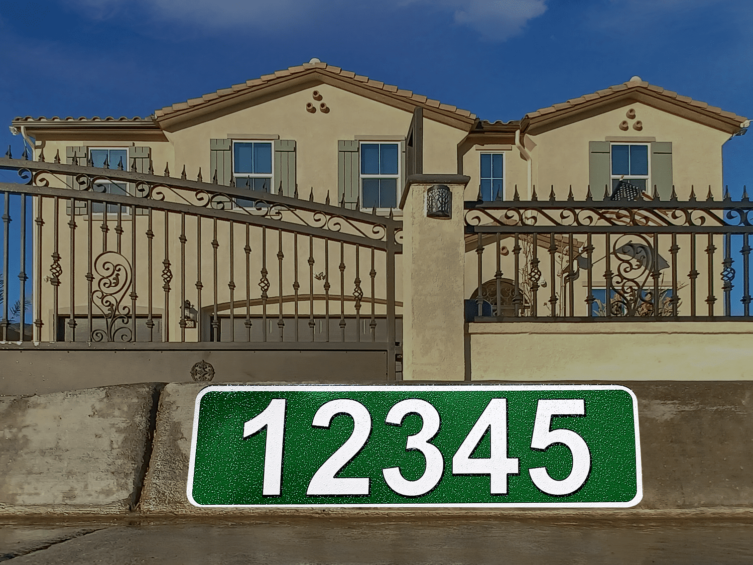 Curb-N-Sign Customized Assorted Colors Curb Sticker, 12 Month Warranty ...