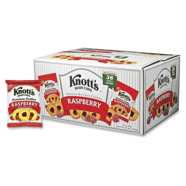 Knott's Raspberry-Filled Cookies, Bite-Sized, 2 Oz, 36 Ct - Walmart.com ...