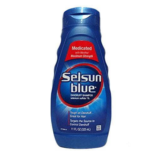 Selsun Blue Shampoo Naturals Dandruff Medicated 11 Ounce (325ml ...