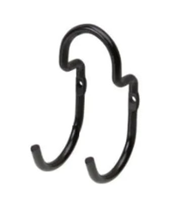 Hyper Tough Wall Mounted Steel Extended Hook, Black - Walmart.com