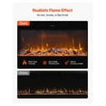 72 Inch Electric Fireplace, 3-Sided Wall Mounted/Recessed, 1500W ...