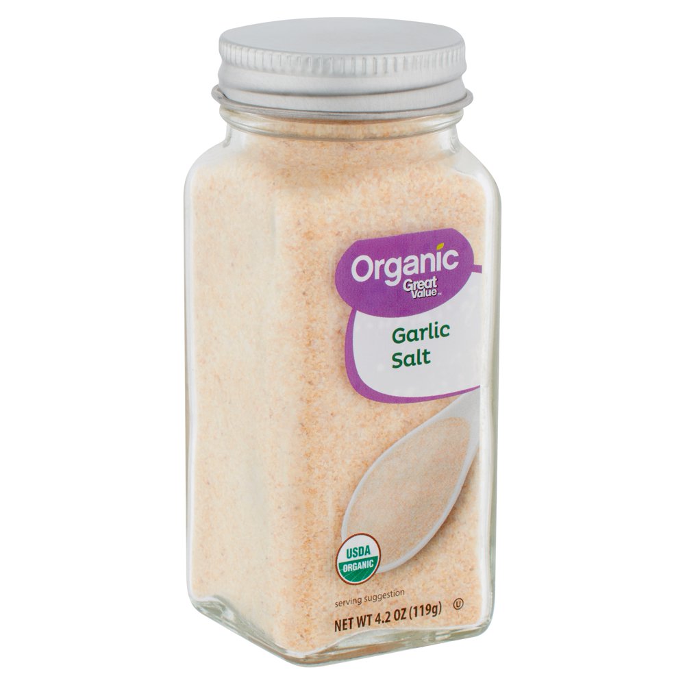 Great Value Organic Garlic Salt, 4.2 oz - Walmart.com - Walmart.com
