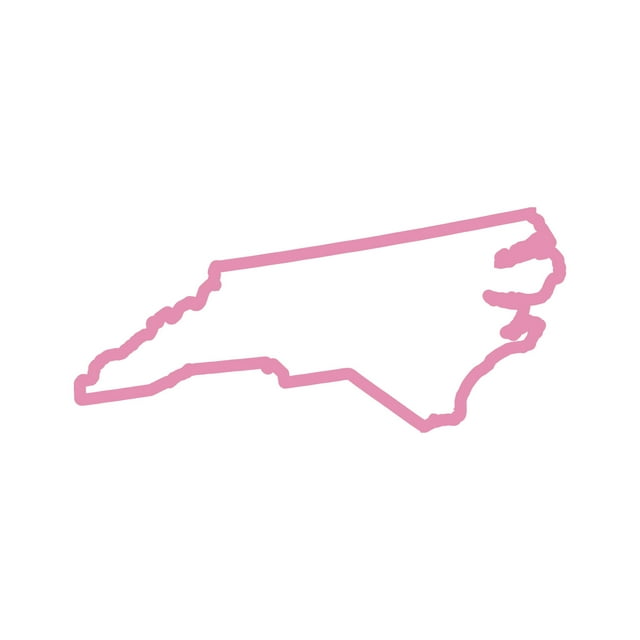 North Carolina Outline Sticker Decal Die Cut - Self Adhesive Vinyl ...