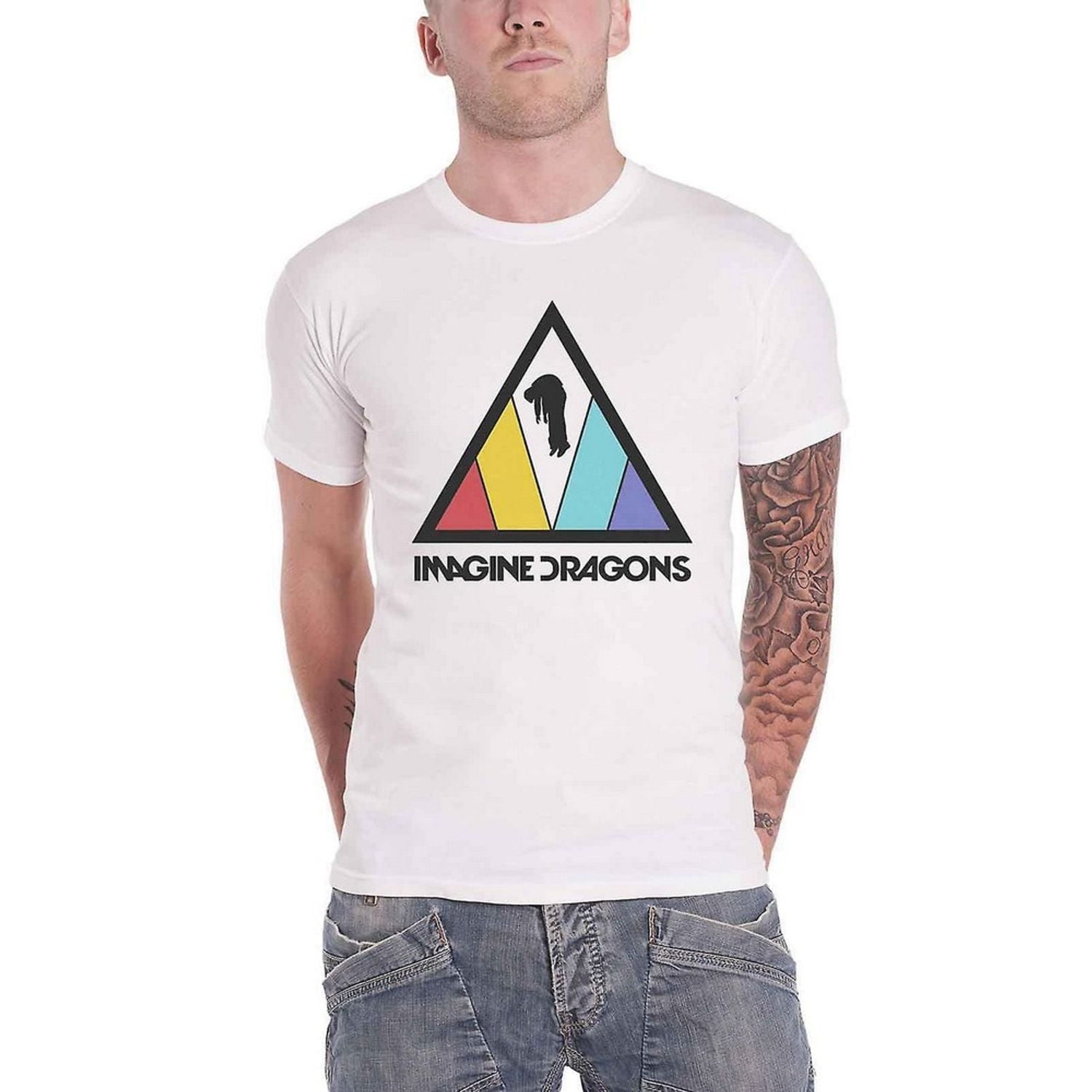Click here for Imagine Dragons Adult Triangle Logo Cotton T-Shirt... prices