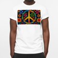 Peace Sign Classic White Cotton T-Shirt | 100% Cotton Men's Tee Shirt ...