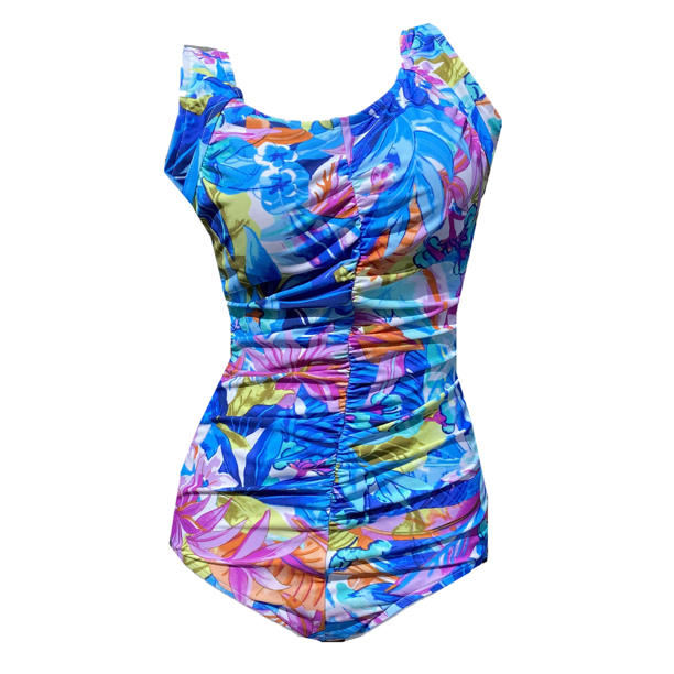 BIMEI Women's One-Piece Pocketed Mastectomy Swimsuit Tummy Control ...