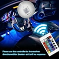 4Pcs Car Interior Light 5050 SMD 36 LED RGB Vehicle Floor Decorative ...