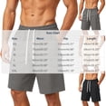Ceisia Men's Casual Cargo Shorts Elastic Waist Drawstring With Single ...