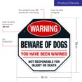 Beware of Dog You Have Been Warned Sign, - Walmart.com