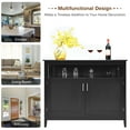 Costway Dining Room Kitchen Buffet Server Sideboard, 2 Door Cabinet ...