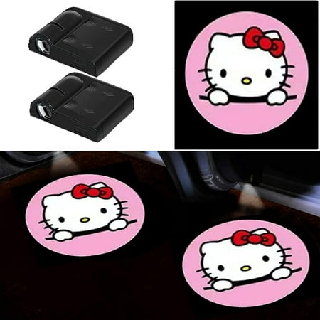Car Door Projector Lights for Hello Kitty Universal Wireless Car Door ...