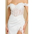 Elegant Fitted Off-the-Shoulder Corset Prom Dress, Floor-Length Satin ...
