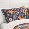 Lush Decor Pixie Fox Kids Animal Print Reversible Quilt, Full/Queen ...