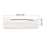 Uxcell 50Pcs Safety Bar Pins 22mm Adhesive Brooch Clasp Pin Backs for ...