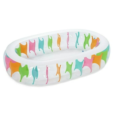 Round Inflatable Pool with Air Pump “88 x 85 x 21” Above Ground Pool ...