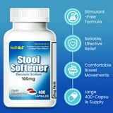 HealthA2Z Docusate Sodium 100mg, Gentle Constipation Relief, Stimulant ...