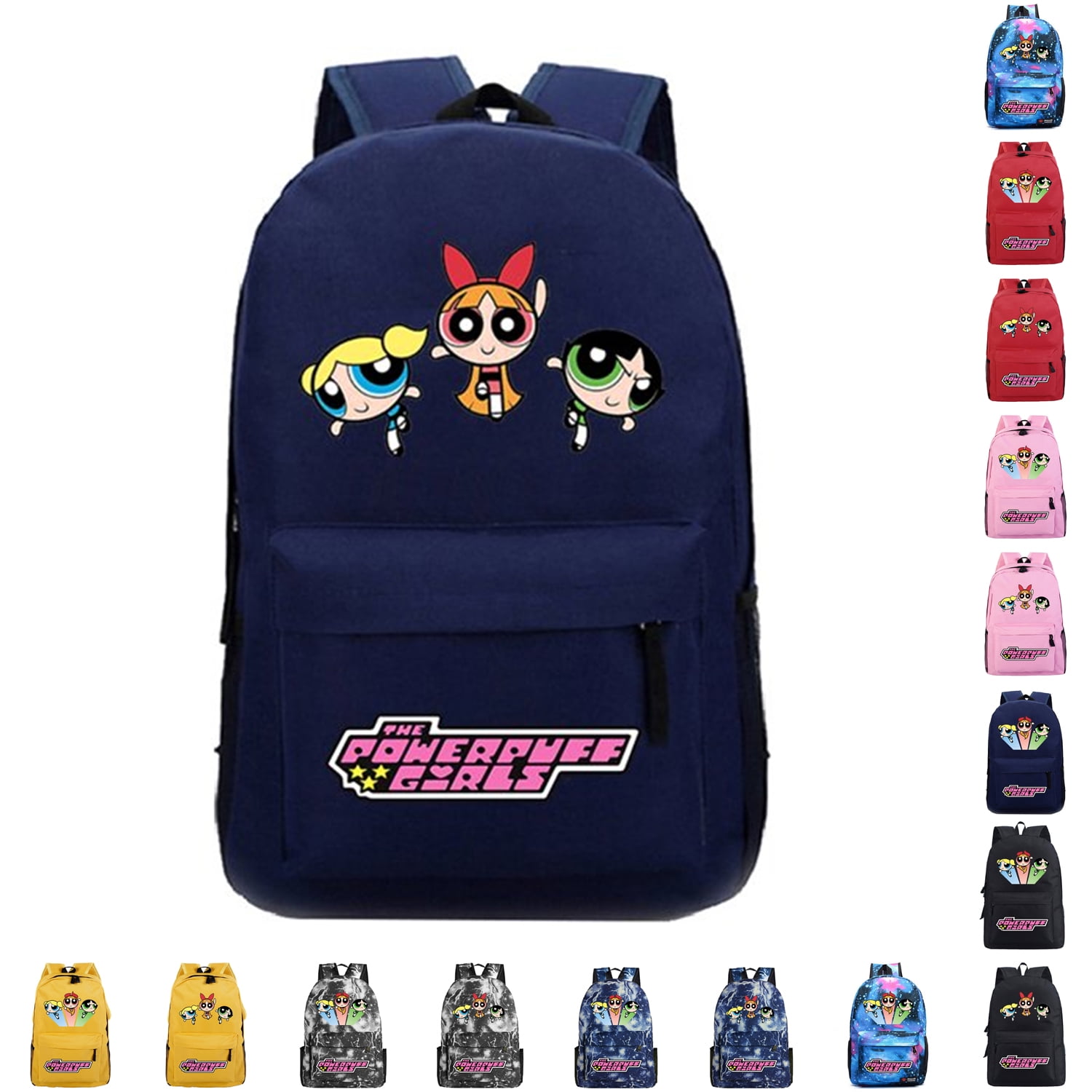 The Powerpuff Girls Backpack Men Women Anime School Bags For Teenagers ...
