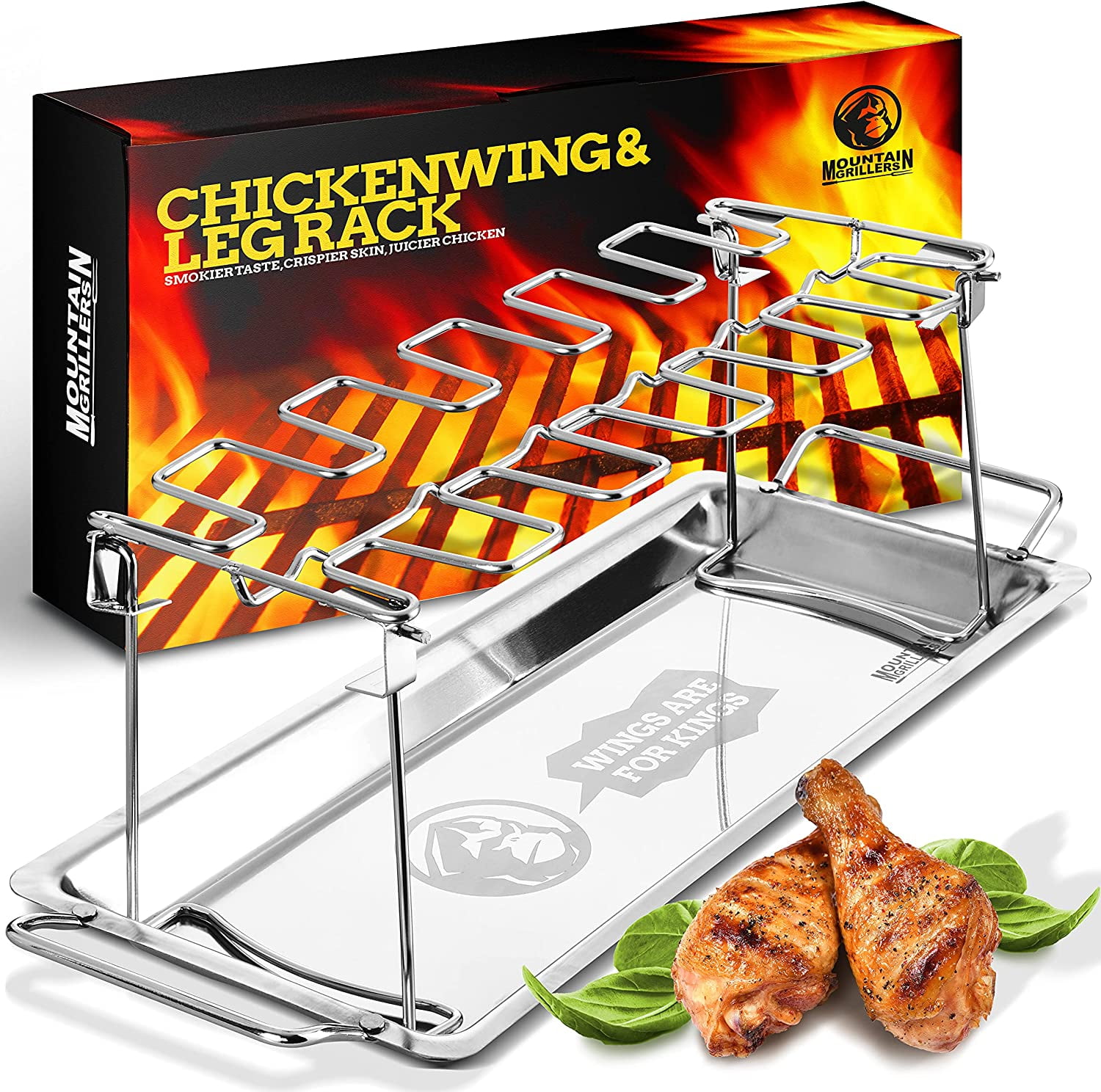 MOUNTAIN GRILLERS Chicken Drumstick Grill Rack For Smoker BBQ - Walmart.com