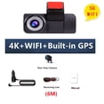 4K 4Inch Car DVR Dash Camera Video Recorder Ultra HD 2160P GPS Track 5G ...