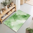 2x3ft Area Rug,Modern Green Ombre and Gold Line Washable Large Rugs ...