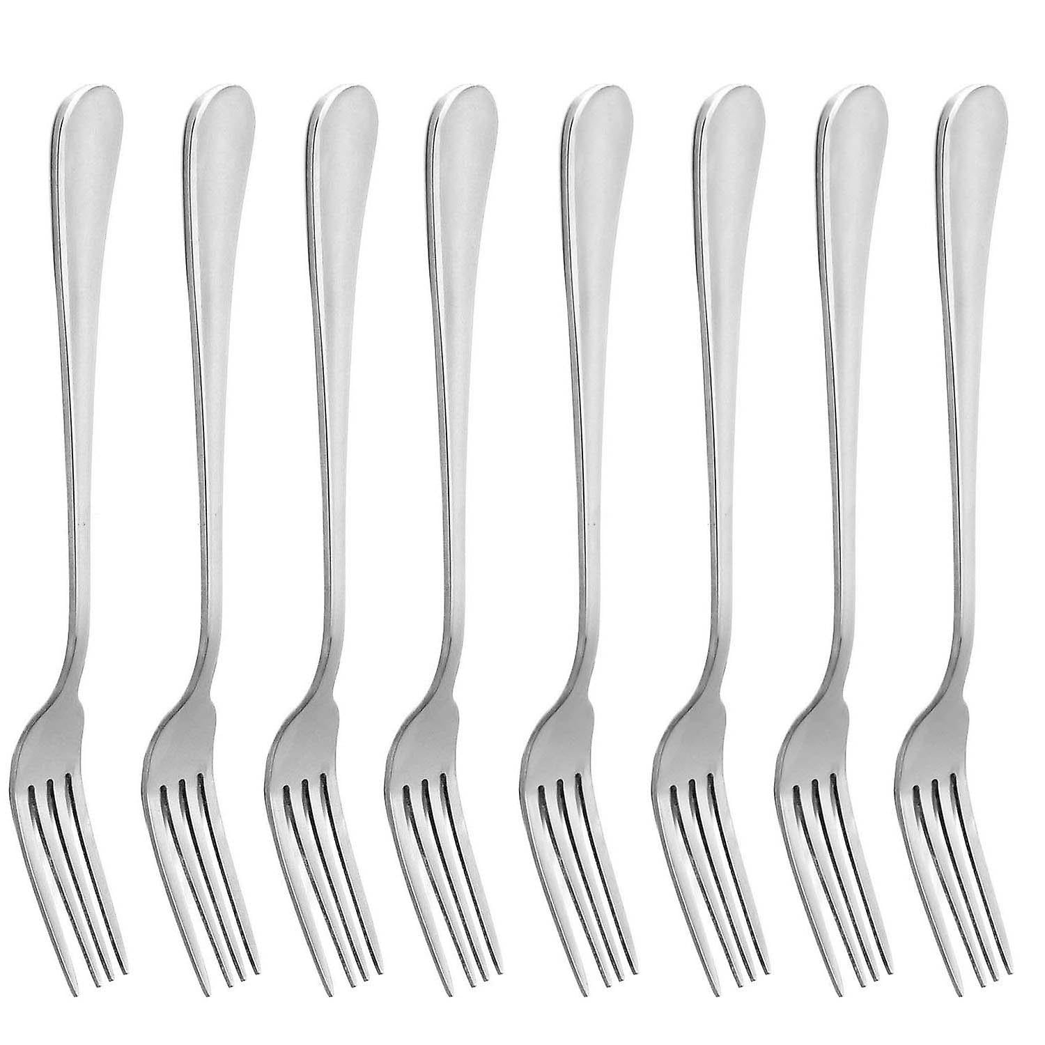 Tenedores para cena, tenedores para cena de acero inoxidable de alta ...