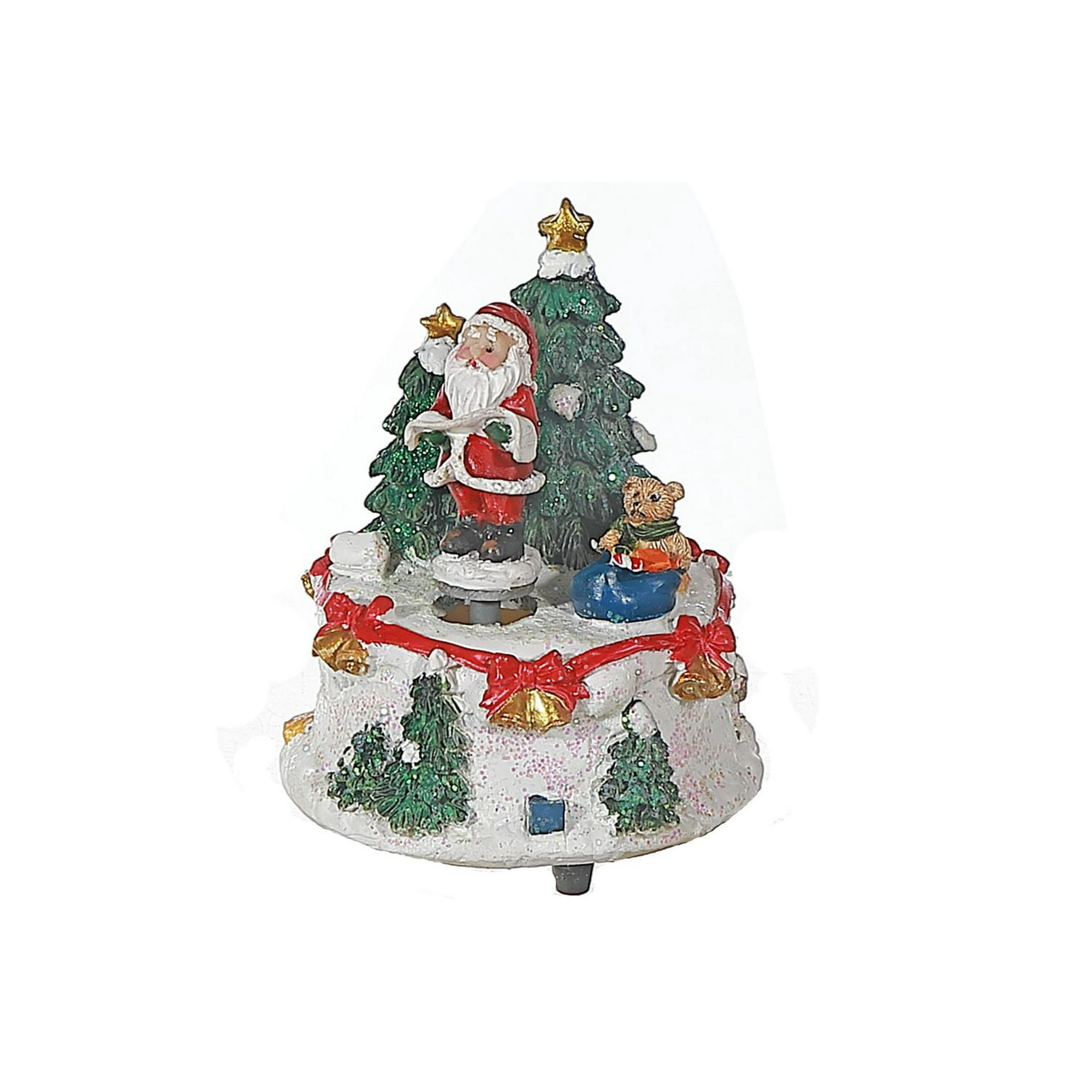 Click here for Ih Casadécor Polyresin Snow Santa Music Box prices