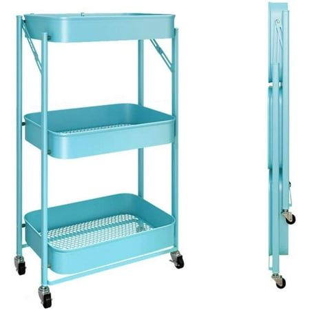 Delicate/Simple 3 Tier Storage Trolley, Bathroom Storage, Rolling Tray ...