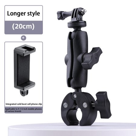 Motorcycle Handlebar Camera Mount Bike Clamp Stand Action Cameras ...