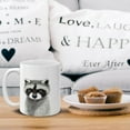 MUGBREW 11 Oz Ceramic Tea Cup Coffee Mug, Nursery Baby Raccoon Kits ...