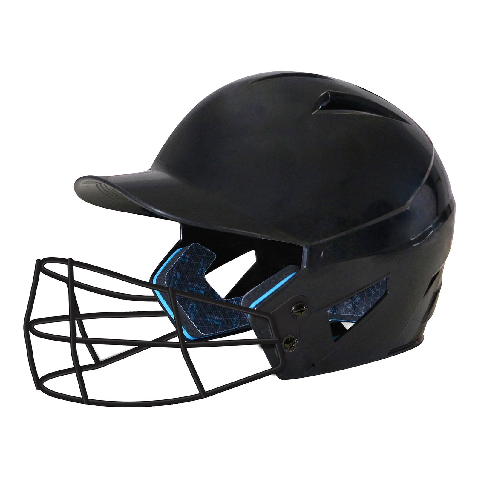 HX Rookie Baseball Batting Helmet with Facemask, Medium, Black ...