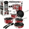 Gotham Steel 10Pcs Stackmaster Nonstick Cookware Set, Stackable Pots ...