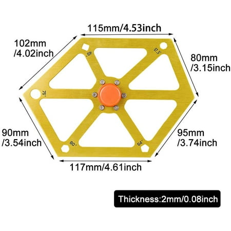 Aluminum Alloy Hexagon Ruler Professional Table Saw Angle Adjustment ...