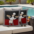 Chef Outdoor Waterproof Throw Pillow Covers 20x20 Set of 2, Cartoon ...