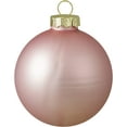 9-Piece Shiny and Matte Pink Glass Ball Christmas Ornament Set 2.5 ...