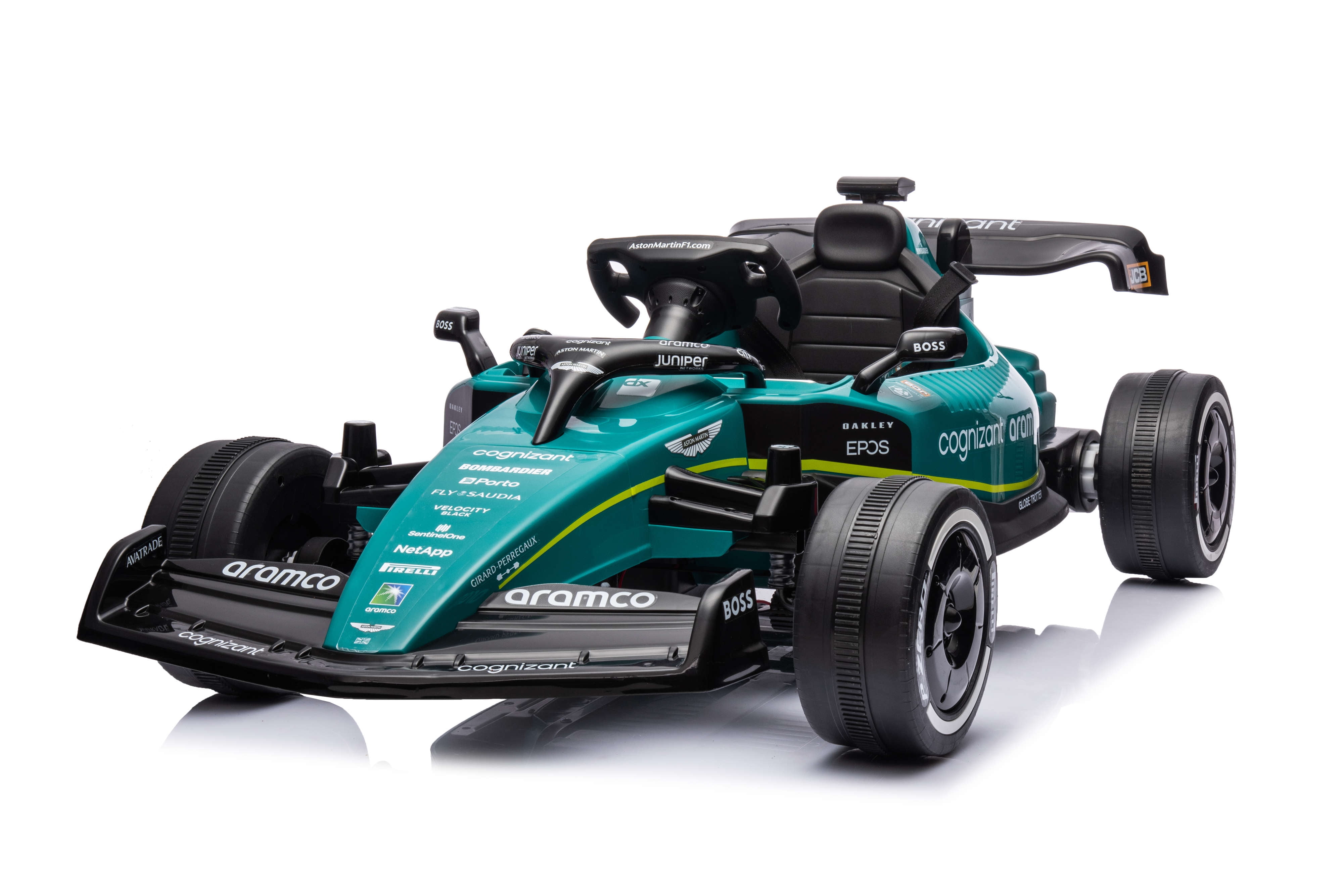 PINGÜE® Montable Go-Kart Eléctrico Niños Aston Martin Formula 1 Team ...
